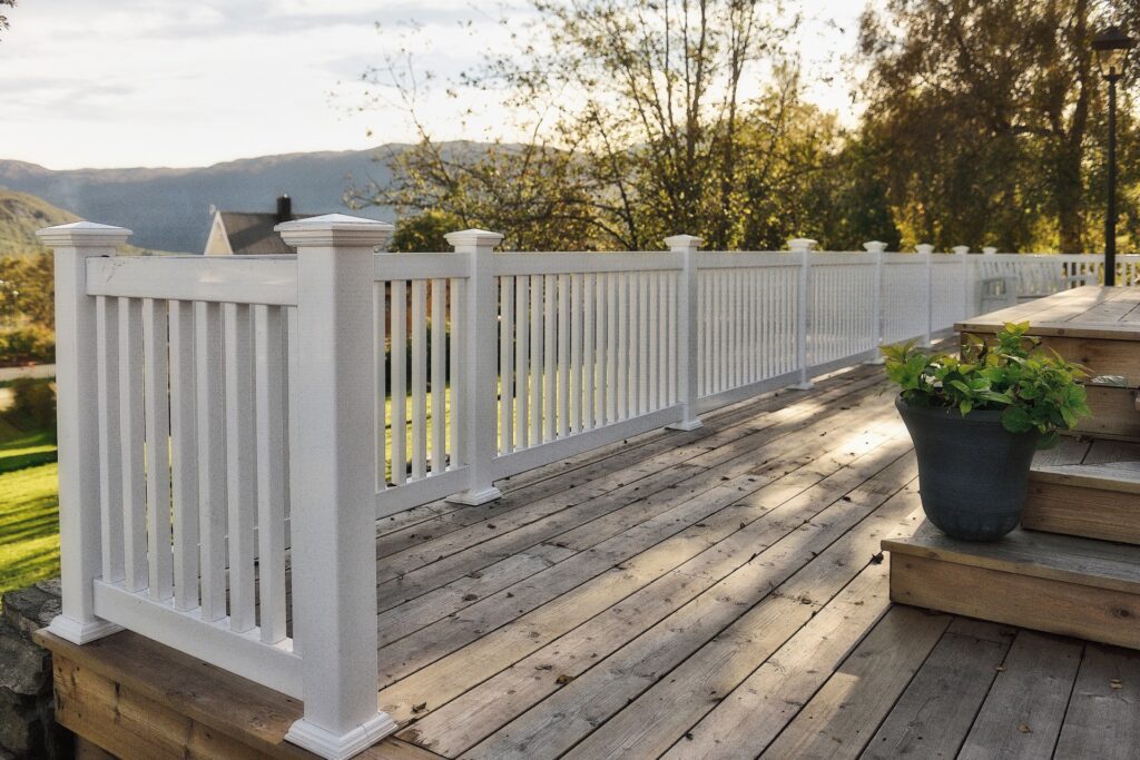 Rekkverk Vedlikeholdsfritt 90 cm PVC/Vinyl | Terrassekupp