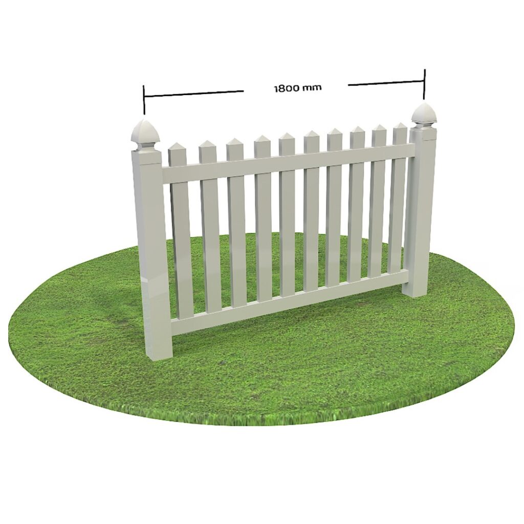 Vinylgjerde Stakitt Element 180x100 cm | Terrassekupp